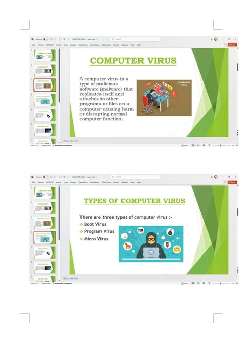 Pedagogy Of Computer Science Presentation On Computer Virus Pdf