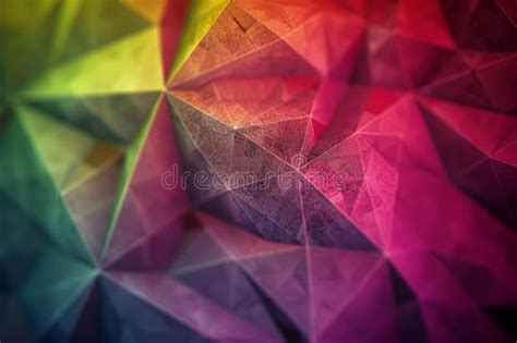 Colorful Abstract Image With Geometric Shapes In A Low Poly Style Stock Illustration