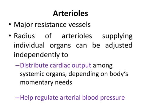 Microcirculation Overview Cardiovascular System Ppt