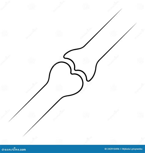 Bone Joint Icon Articular Connection Of Bones For Body Movement Stock Vector Illustration Of