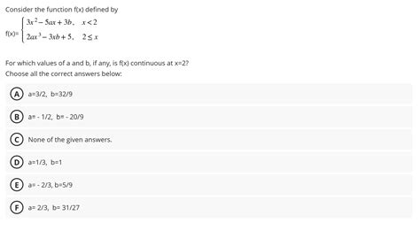solved consider the function f x ﻿defined