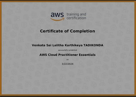 📃completed Aws Cloud Practitioner Essentials Training And Earned My