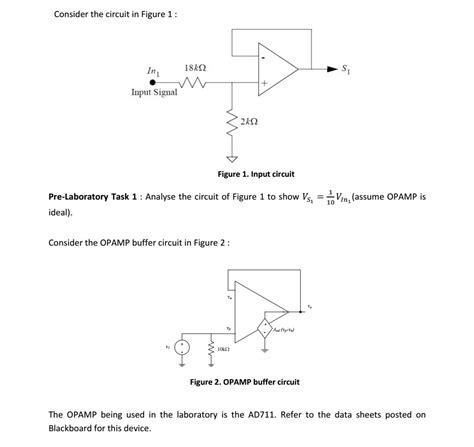 Solved 18kΩ Input Signal 2xΩ Figure 1 Input Circuit