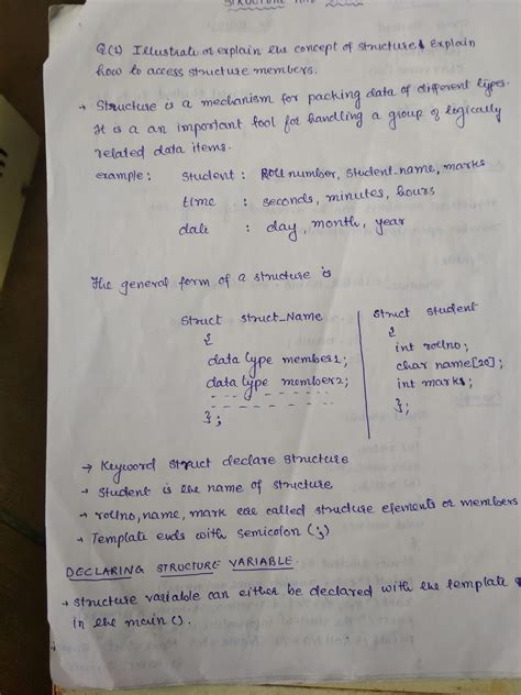 Structure Notes