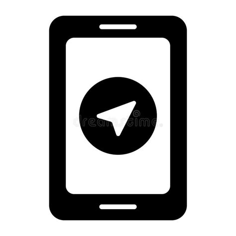 Navigation Arrow Inside Mobile Icon Of Mobile Navigation Premium