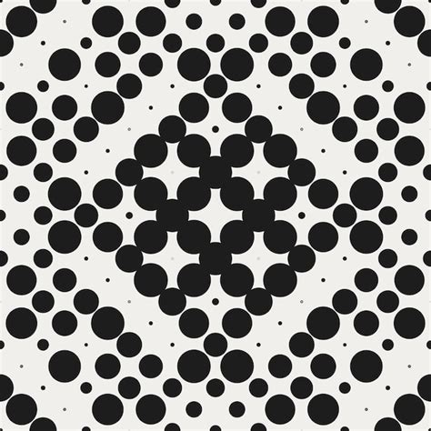 Premium Vector Abstract Monochrome Dot Vector Seamless Pattern Design