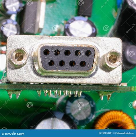 Serial Port To Transfer Data In The Device Stock Image Image Of