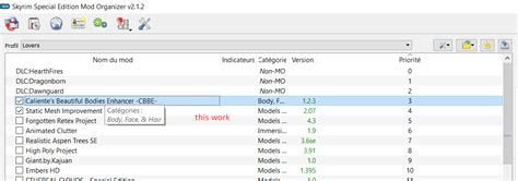 Fixed CBBE Not Loading Through ModOrganiser 2 Technical Support Skyrim Special Edition