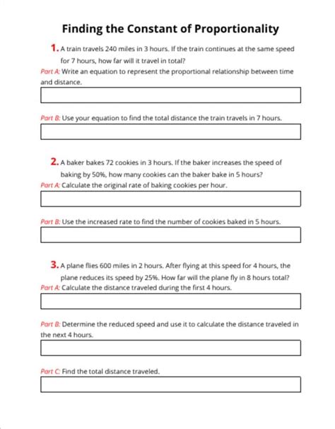Finding The Constant Of Proportionality Word Problems By Scaff Ed Math