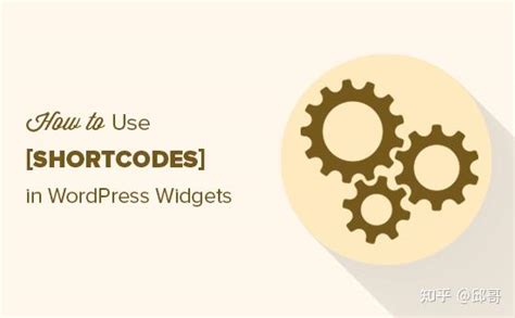 如何在 WordPress 侧边栏小部件中使用简码 知乎
