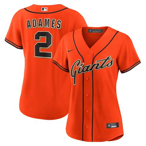 Womens San Francisco Giants Willy Adames Nike Orange Alternate Replica