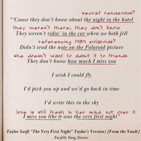 Tragic Time Traveler Taylors The Very First Night Meaning