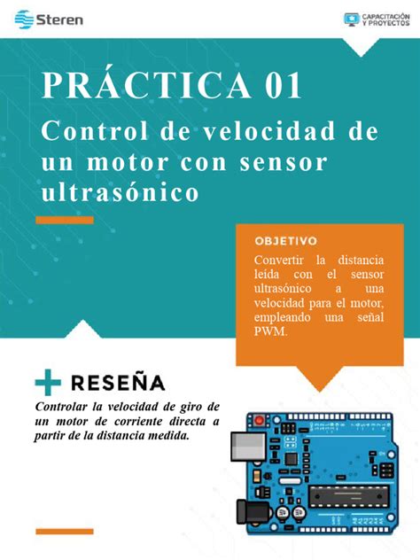 Práctica 1 - Control de Velocidad de Un Motor Con Sensor Ultrasónico | PDF | Ultrasonido | Sensor