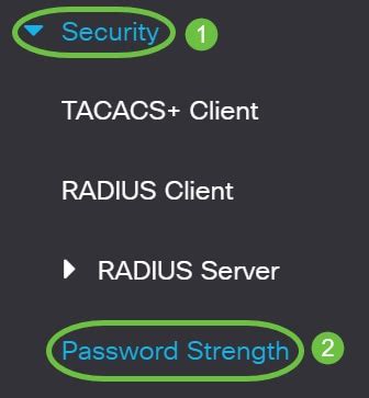 Configure Password Strength And Complexity Settings On The Cisco Business Or Switch Cisco
