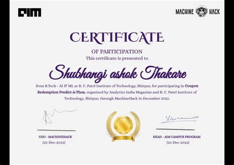 Shubhangi Thakare On Linkedin Machinelearning Machinehack