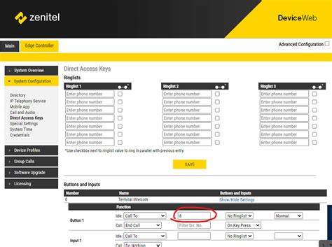 Intercoms Configure Sip Devices
