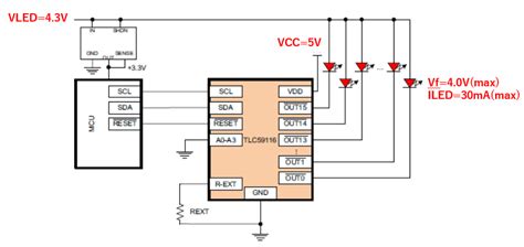 Tlc59116 About Output Voltage Vs Led Current Power Management Forum Power Management Ti