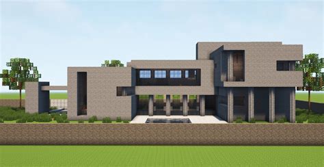 Minecraft Contemporary Homes Brutalist Architecture Kingscliff Home
