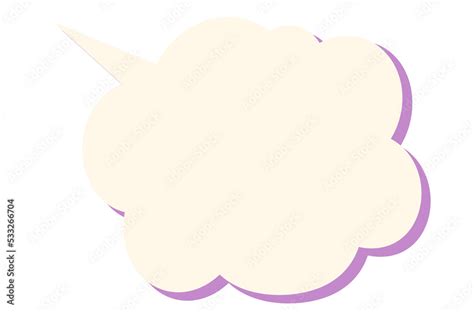 구름말풍선 일러스트 Stock Illustration Adobe Stock