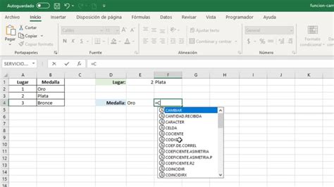Función CAMBIAR De Excel Escuela Del Vendedor