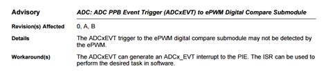 Adc Ppb Limit Detection And Epwm Trip Problem In 28377d Dsp Core C2000 Microcontrollers Forum