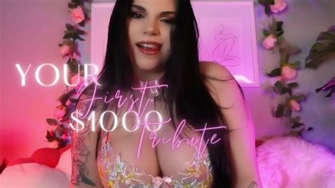 您的第一个 1000 美元致敬 Findom Financial Domination Wallet Drain Femdom