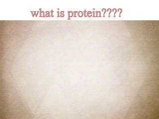 What Is Protein Pptx