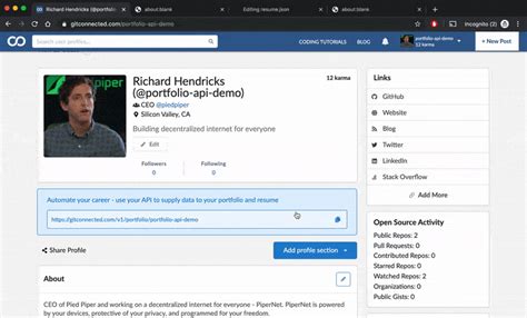 the portfolio api grow your coding career effortlessly gitconnected