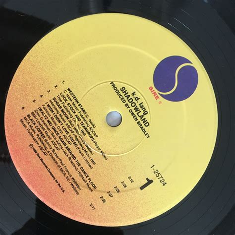 Kd Lang — Shadowland Vinyl Distractions