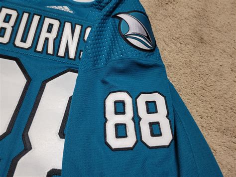 Brent Burns 2021 30th Ann Heritage San Jose Sharks Photomatched Game