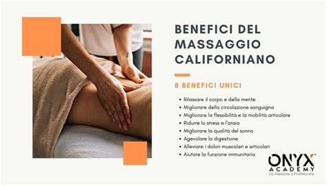 Massaggio Californiano Benessere Fisico E Mentale Onyx Academy®