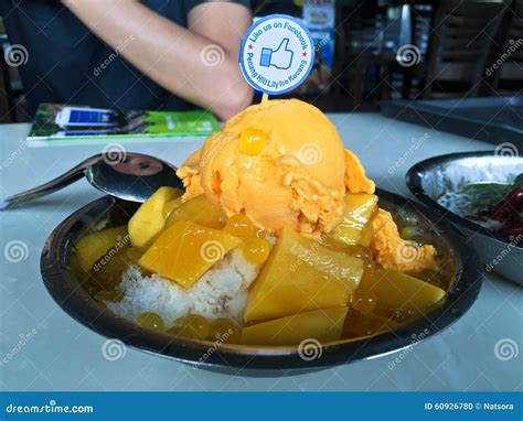 Mango Shaved Ice Dessert Editorial Image Image Of East 60926780