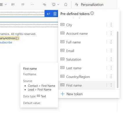 ปรบแตงเนอหาใหเปนแบบสวนตวโดยใชขอความแบบไดนามกทกาหนดไวลวงหนา Dynamics