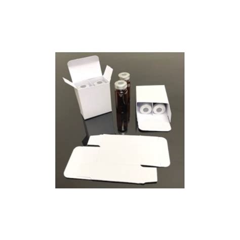 Double Barrel White Vial Boxes For 2x10ml Serum Vials Pack Of 50