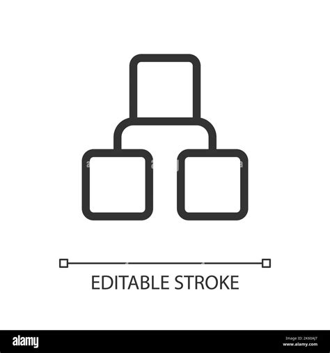 Infographic Blocks Pixel Perfect Linear Ui Icon Stock Vector Image Art Alamy
