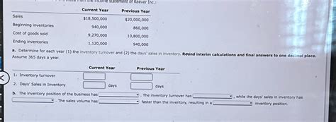 Solved Table Current Yearprevious