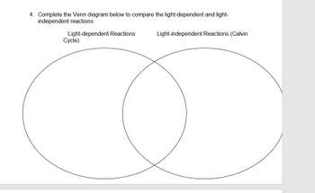 Answered: 4. Complete the Venn diagram below to… | bartleby