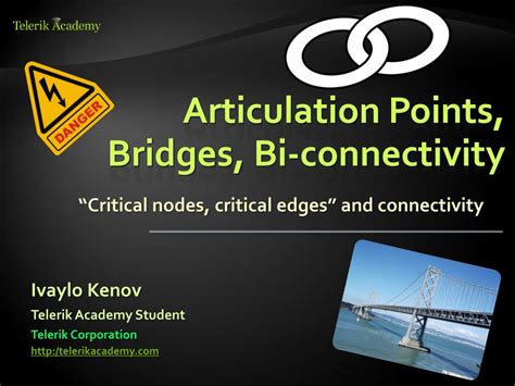 Ppt Articulation Points Bridges Bi Connectivity Powerpoint