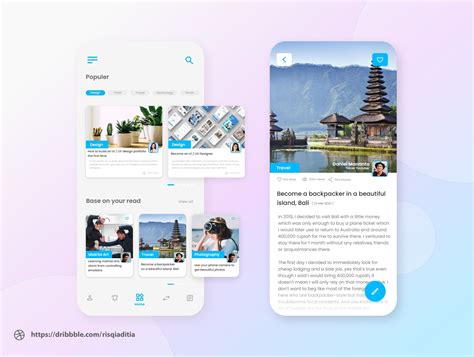 Make A Blog Post Ui Ux Design Dailyui By Risqi Aditia On Dribbble