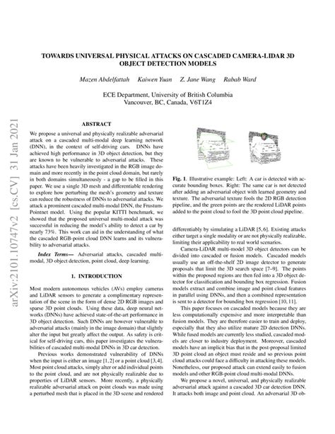 Towards Universal Physical Attacks On Cascaded Camera Lidar 3d Object