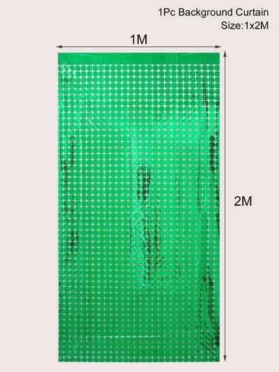 Badu Bg Декорации за парти за рожден ден Фон завеси Блясък Черно злато сърма ресни Фолио Фон