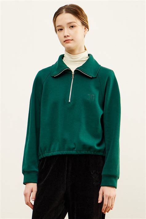 Gcut 지컷 하프 집업 래글런 맨투맨 S I Village 에스아이빌리지