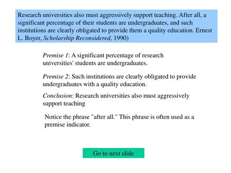 Ppt Identifying Premises And Conclusions Powerpoint Presentation Free Download Id526654