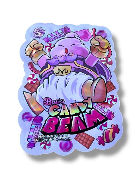 Candy Beam Mylar Bag 3 5g Shape Bag