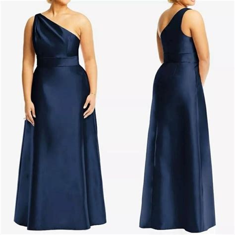 Alfred Sung Dresses Alfred Sung D85s Oneshoulder Aline Gown18