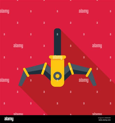 Robotic Arm Symbolizing Industrial Automation Is Depicted Picking Up An Object Stock Vector