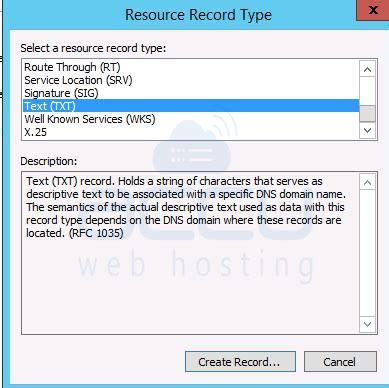 How To Add TXT Record In Windows Server DNS AccuWebHosting