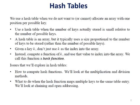chapter 11 hash tables ppt download