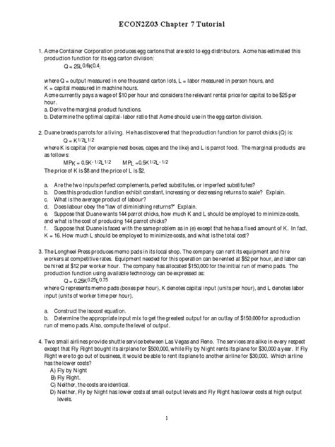 econ2z03 ch07 tutorial with solution pdf production function