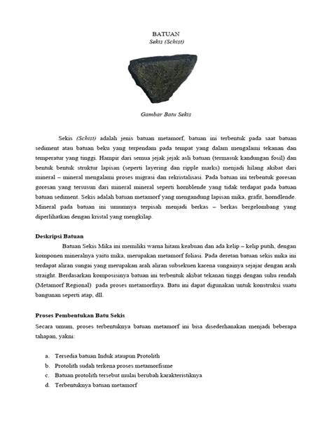 Batu Sekis Pdf